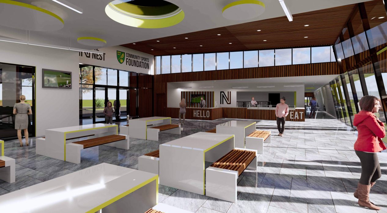 The Nest Main Reception Hall | Norwich City Community Sports Foundation
