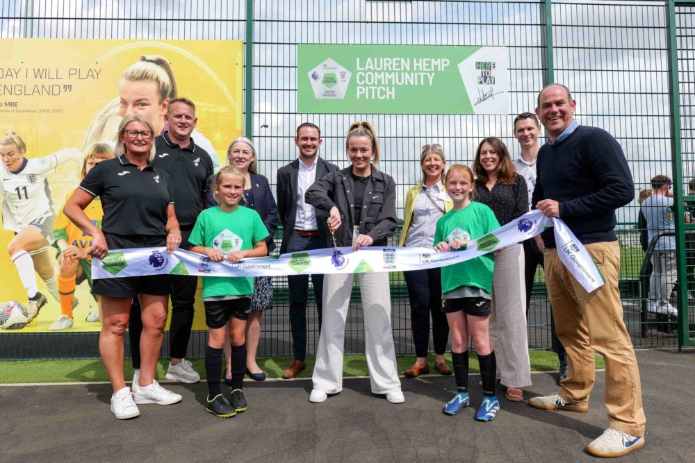 Lauren Hemp returns to The Nest to unveil pitch named in her honour ...