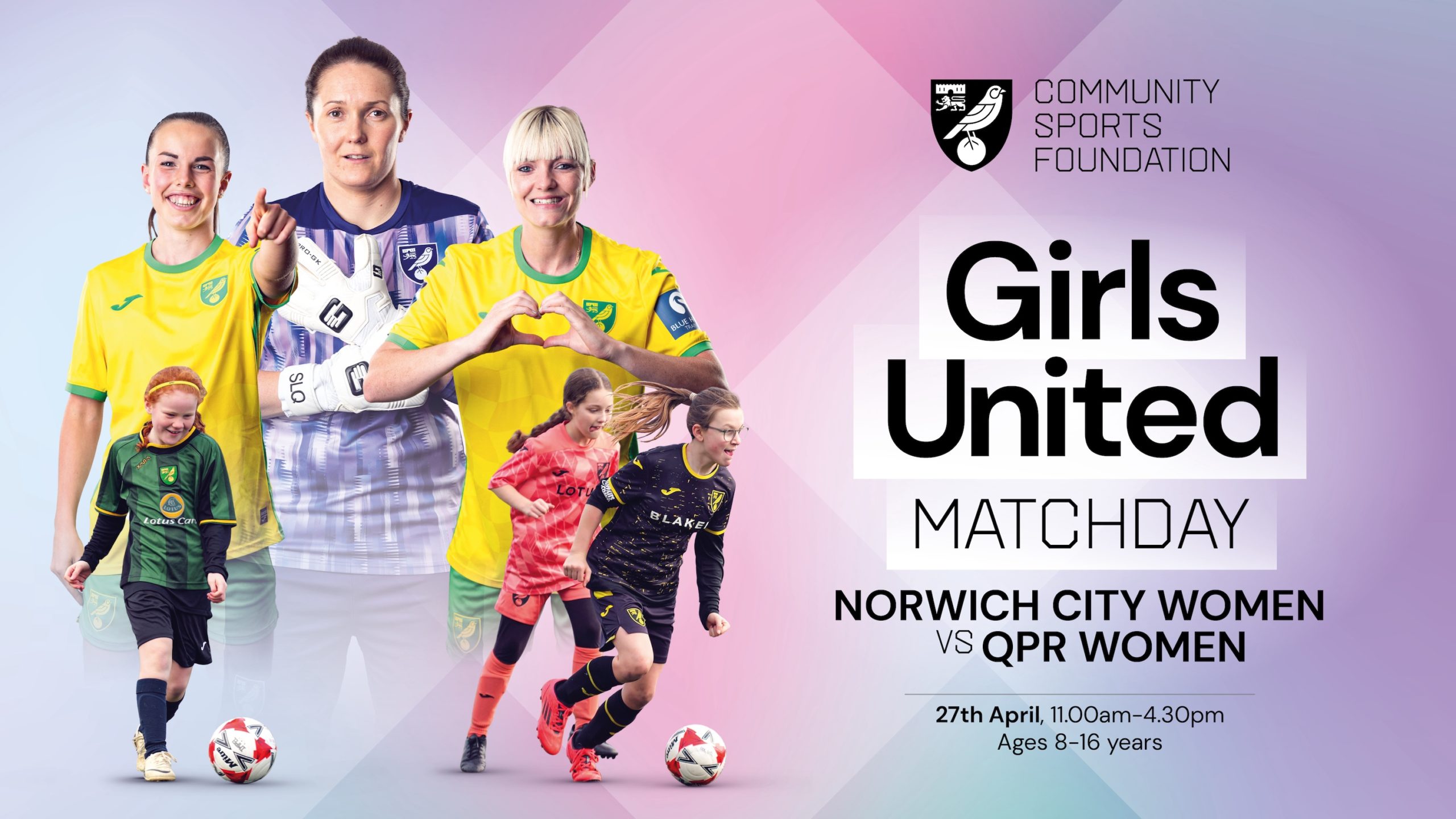 Girls United Matchdays | Norwich City Community Sports Foundation