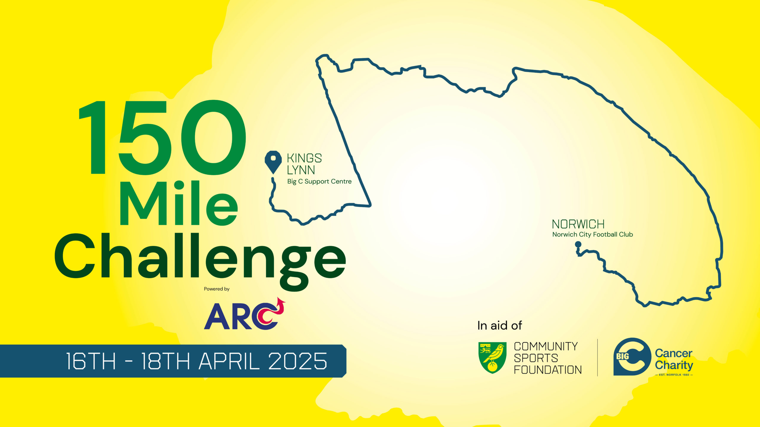 The 150-Mile Challenge, a new fundraiser in aid of the Foundation & Big ...