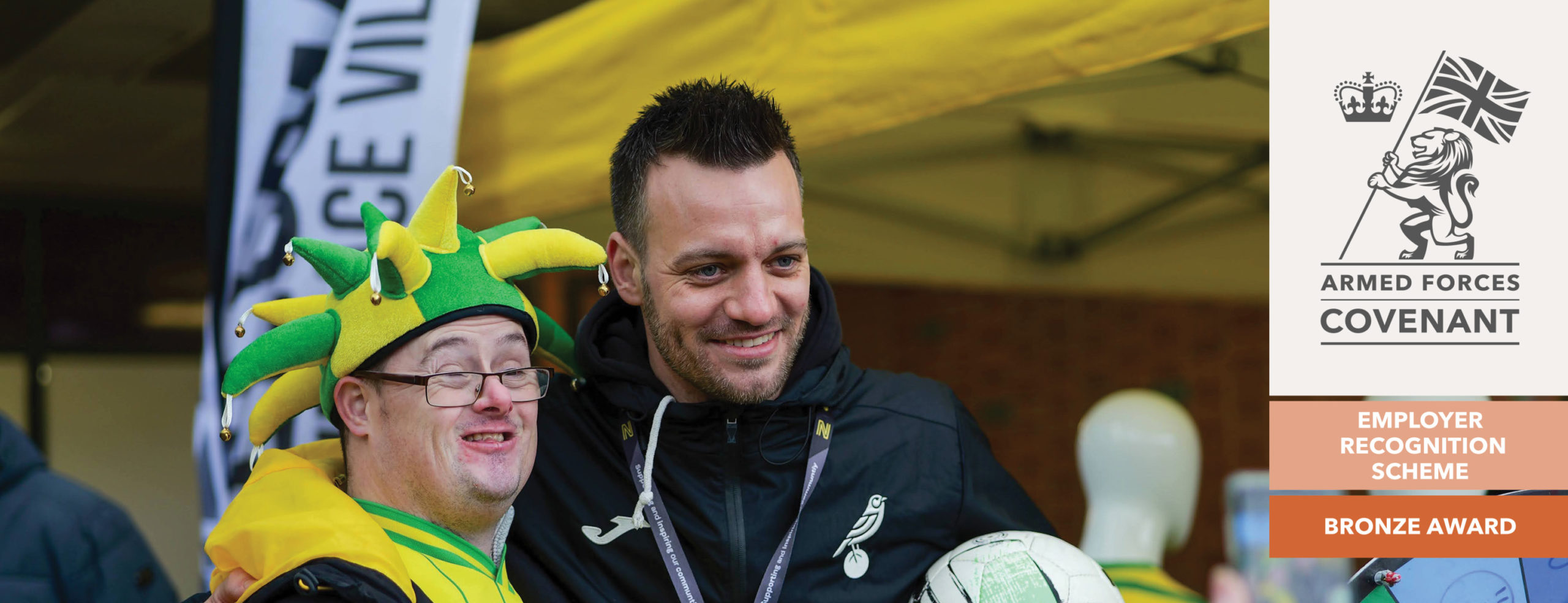 hero banner armed forces | Norwich City Community Sports Foundation